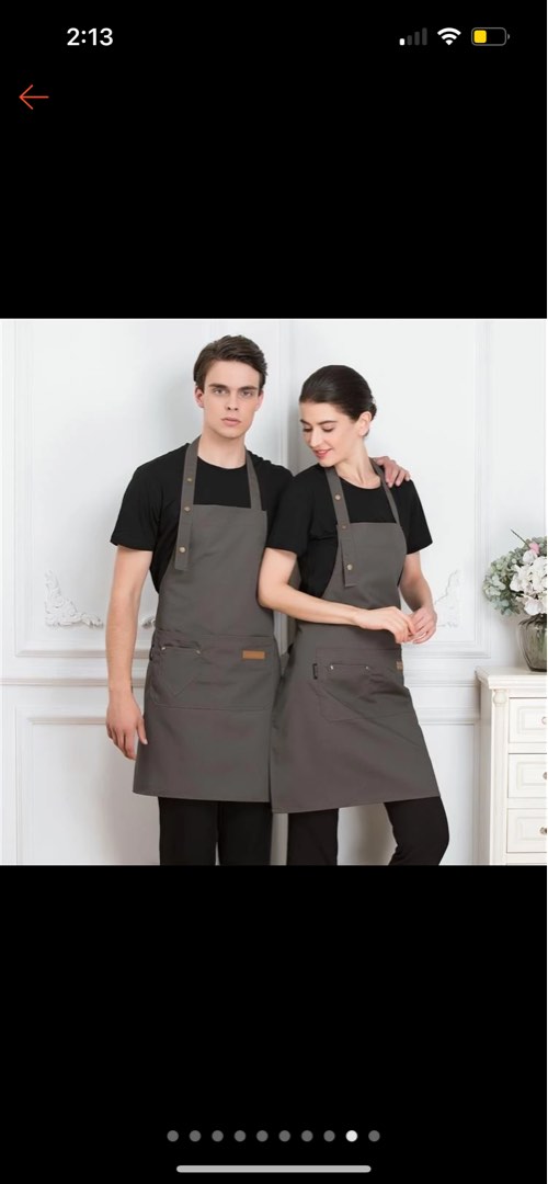 Fabric apron, Furniture & Home Living, Kitchenware & Tableware, Table ...