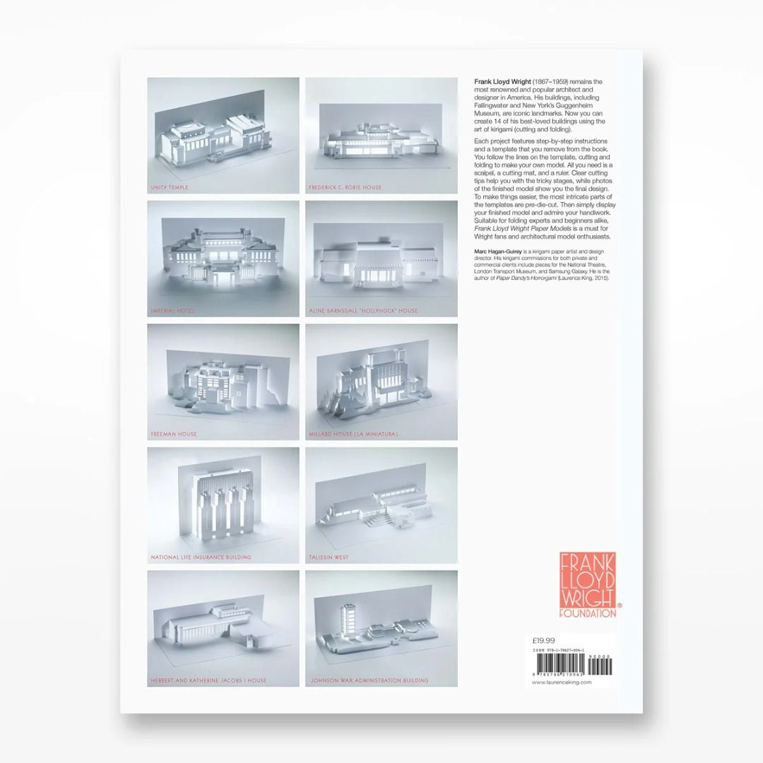 Frank Lloyd Wright Paper Models: 14 Kirigami Buildings To Cut And Fold ...
