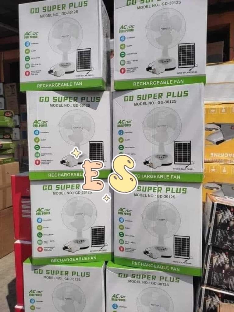 GD SUPERPLUS SOLAR FAN, Furniture & Home Living, Lighting & Fans, Fans ...