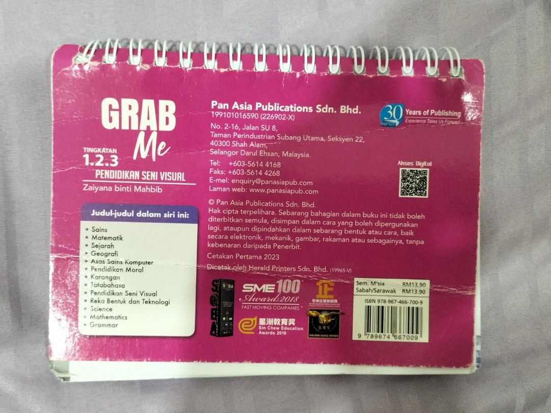 Grab Me Nota Poket PENDIDIKAN SENI VISUAL Tingkatan 1.2.3, Hobbies & Toys, Books & Magazines ...