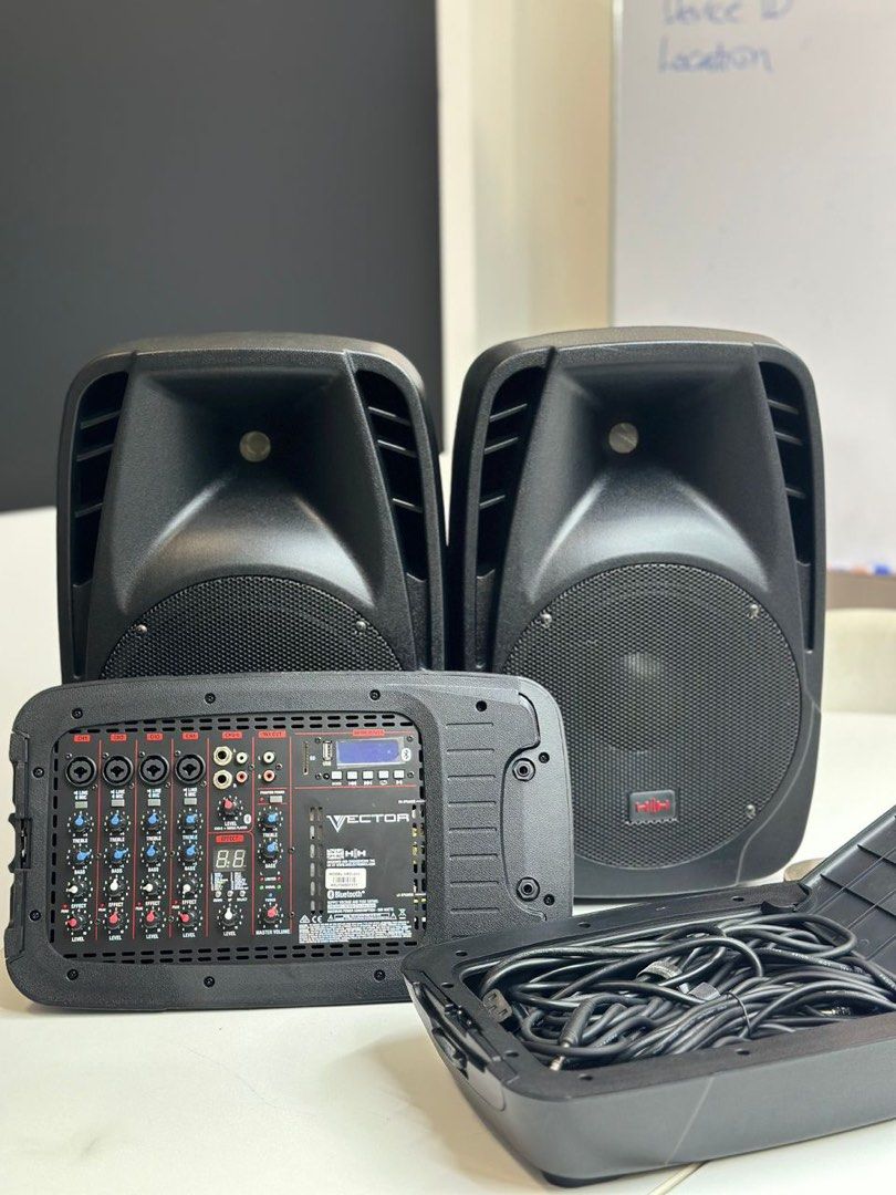 PA System With Mixer HH Electronics VECTOR VRC-210 Portable PA System ...