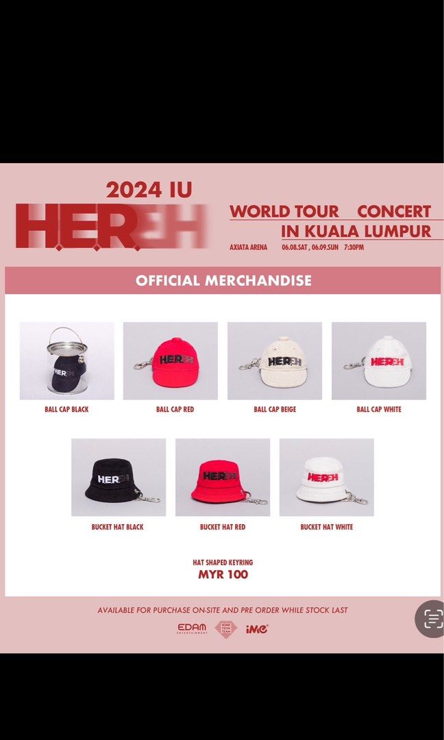 HTB IU WORLD TOUR CONCERT MERCHANDISE, Hobbies & Toys, Memorabilia ...
