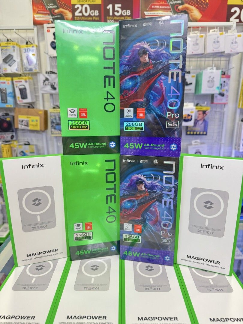 Infinix Note 40 Pro 5G | Infinix Note 40 | 16GB RAM / 256GB ROM | Free ...