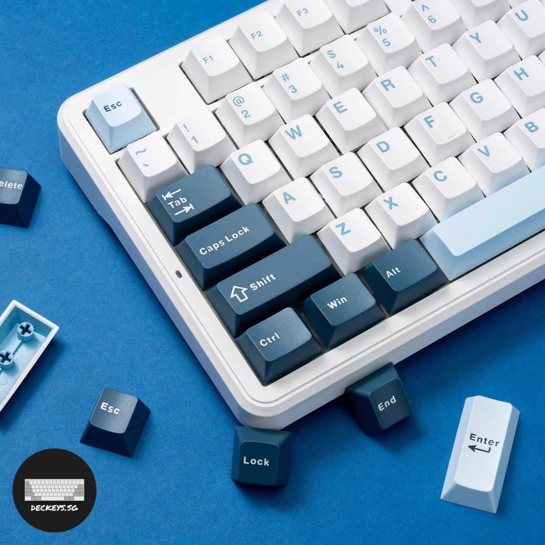 [INSTOCK] Arctic Breeze keycap set for custom mechanical keyboard|akko ...