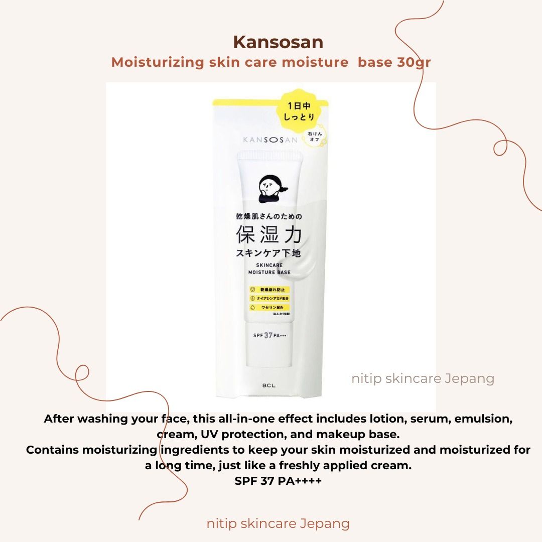 kasonsan original skincare moisture base original kansosan japan, Kesehatan & Kecantikan, Kulit ...