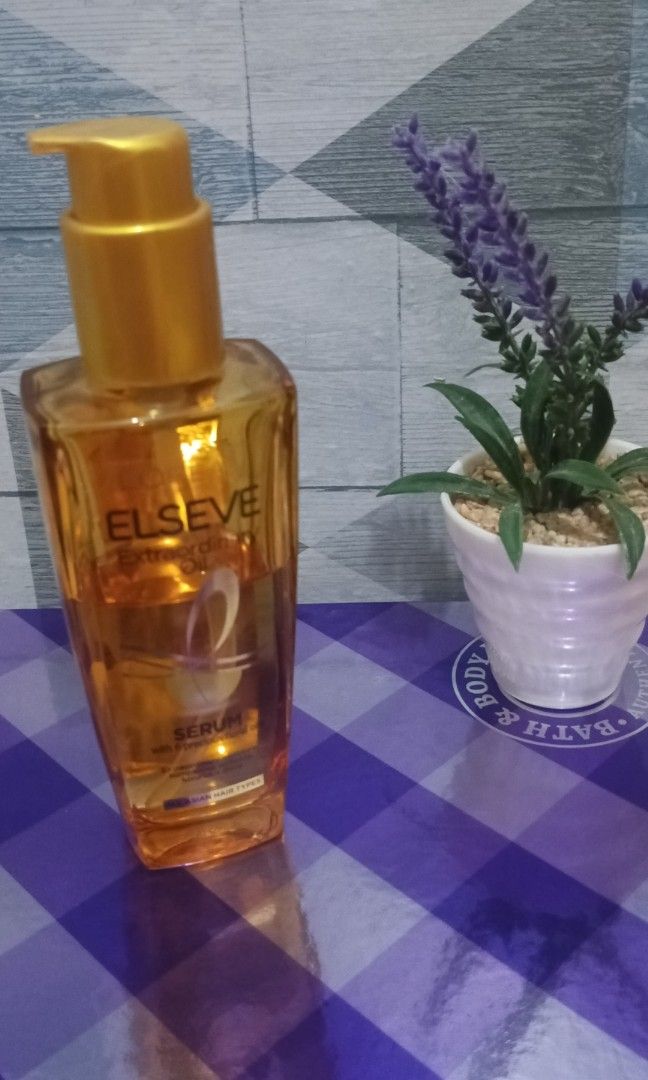 L'Oreal Extraordinary Oil Elseve Gold serum vitamin rambut, Kesehatan ...