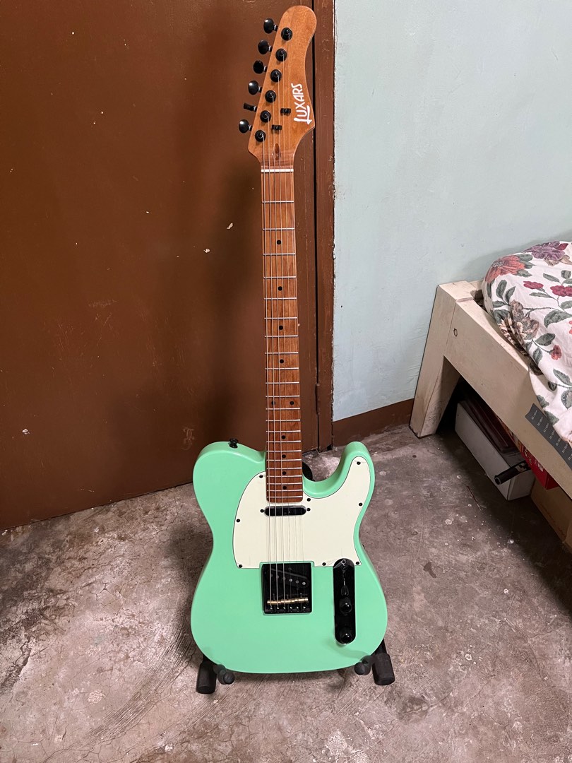 Luxars S-G17 Pro Telecaster Electric Guitar (Mint Green), Hobbies ...