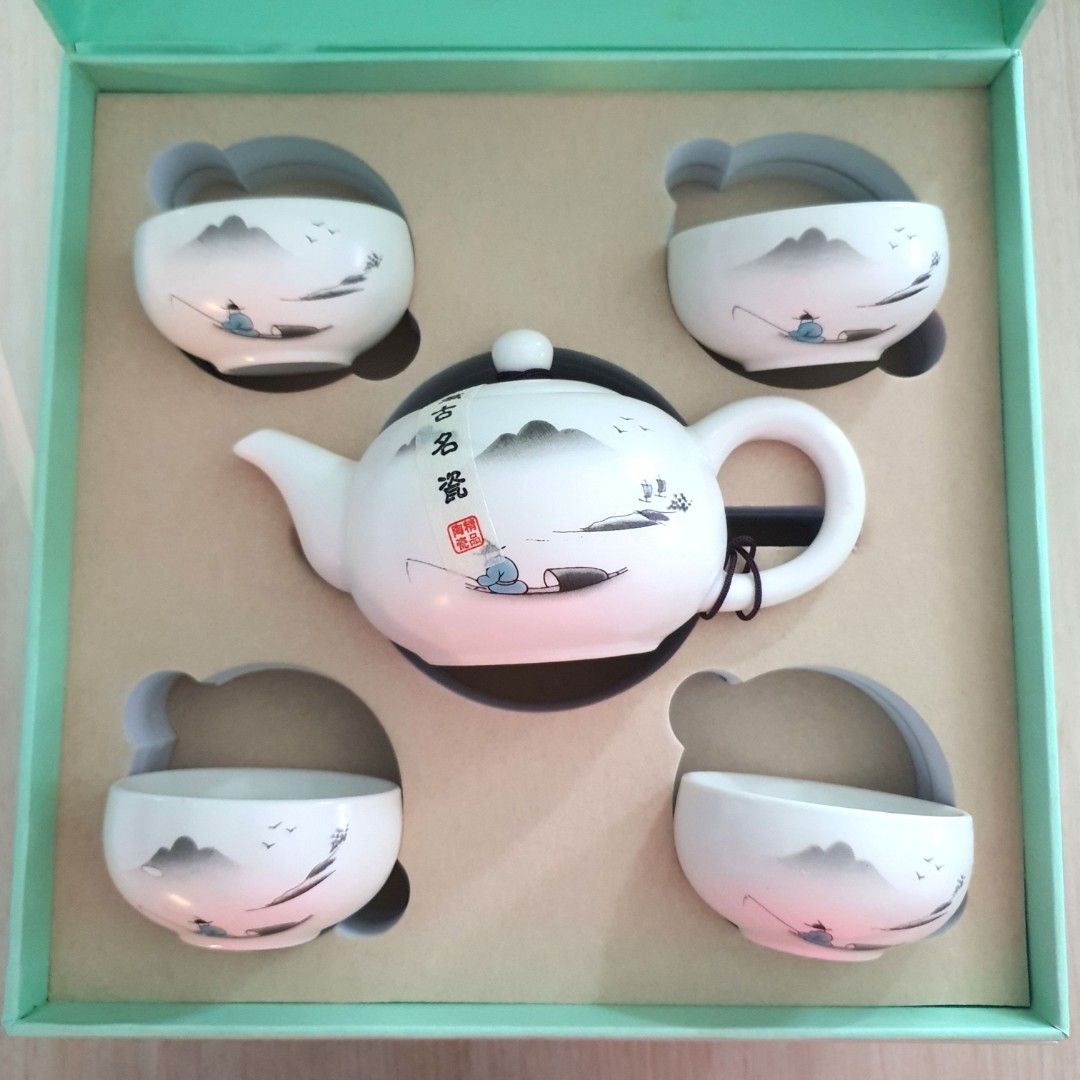 Mooncake Box & Tea Set - By Intercontinental, Furniture & Home Living ...