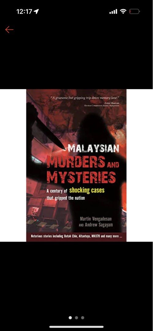 Msia murder case book, Hobbies & Toys, Books & Magazines, Fiction & Non-Fiction on Carousell