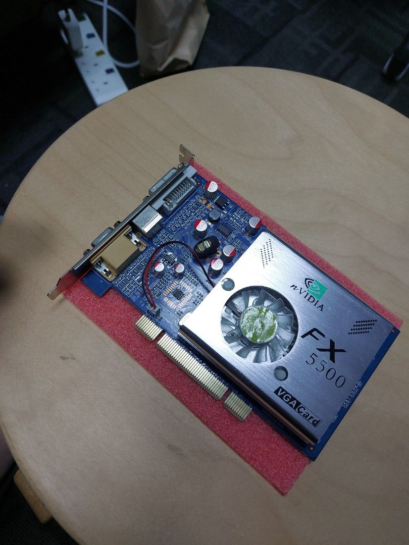 Old pci nvidia fx5500 256MB vram graphics card, Computers & Tech, Parts ...