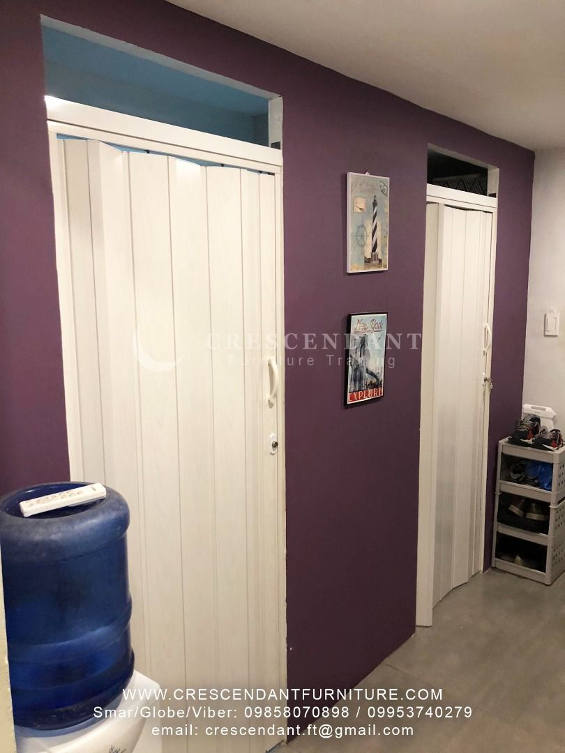 PVC ACCORDION FOLDING DOOR DELUXE TYPE / FRENCH TYPE, Furniture & Home ...