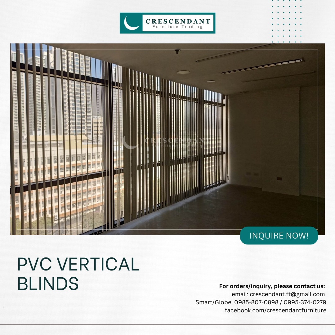 PVC VERTICAL WINDOW BLINDS, Furniture & Home Living, Home Decor ...