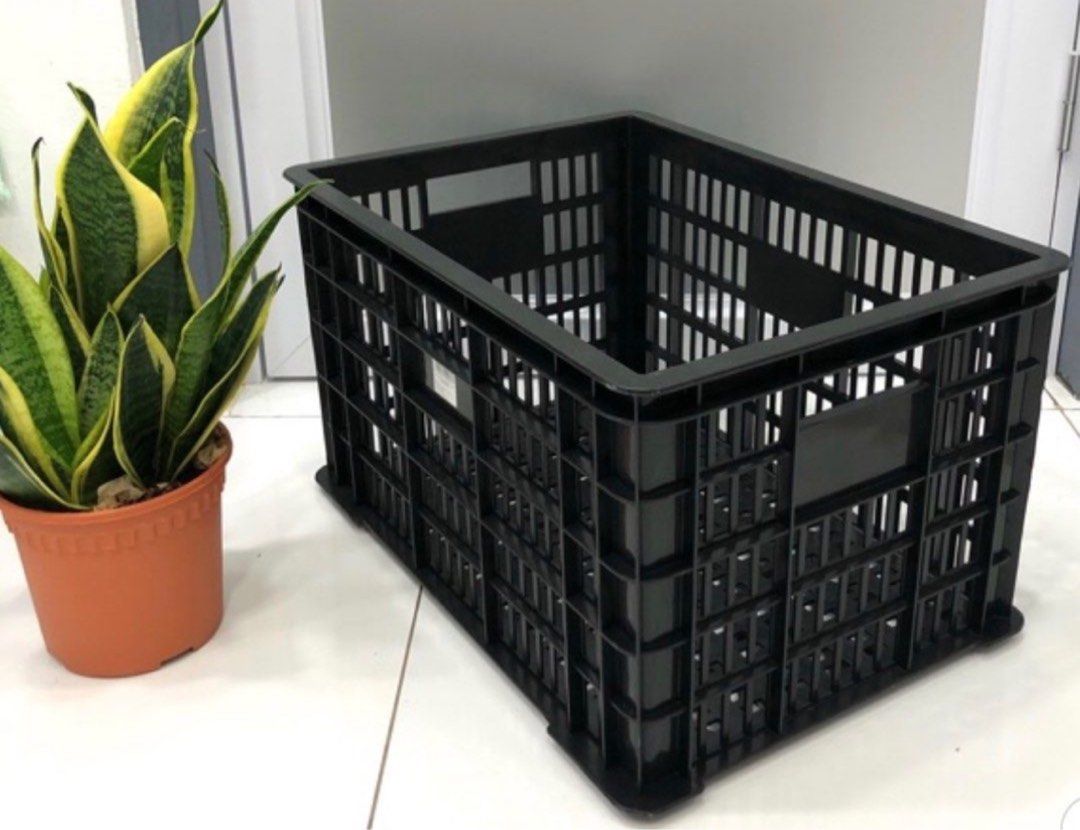 (Red color) heavy duty basket Turnover Basket Large Box Box Rectangular ...