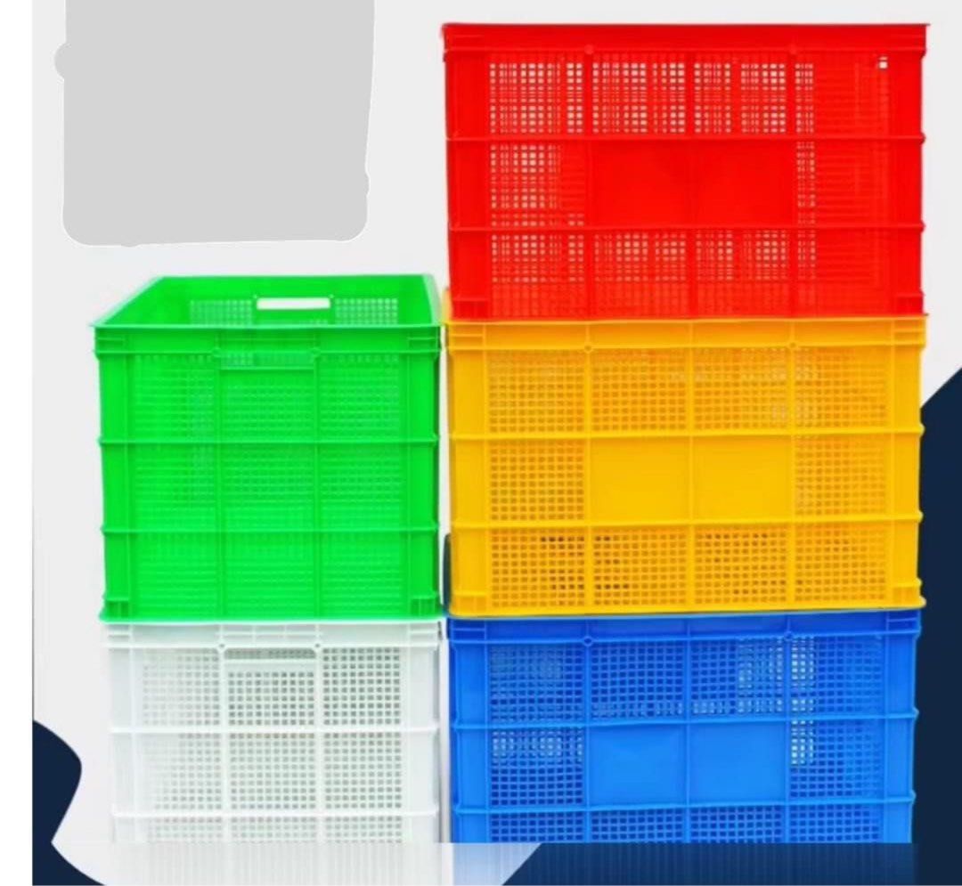 (Red color) heavy duty basket Turnover Basket Large Box Box Rectangular ...