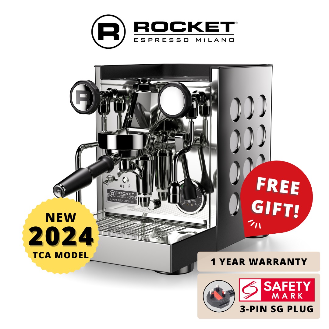 Rocket Appartamento TCA Espresso Coffee Machine, Latest 2024 Design, TV ...