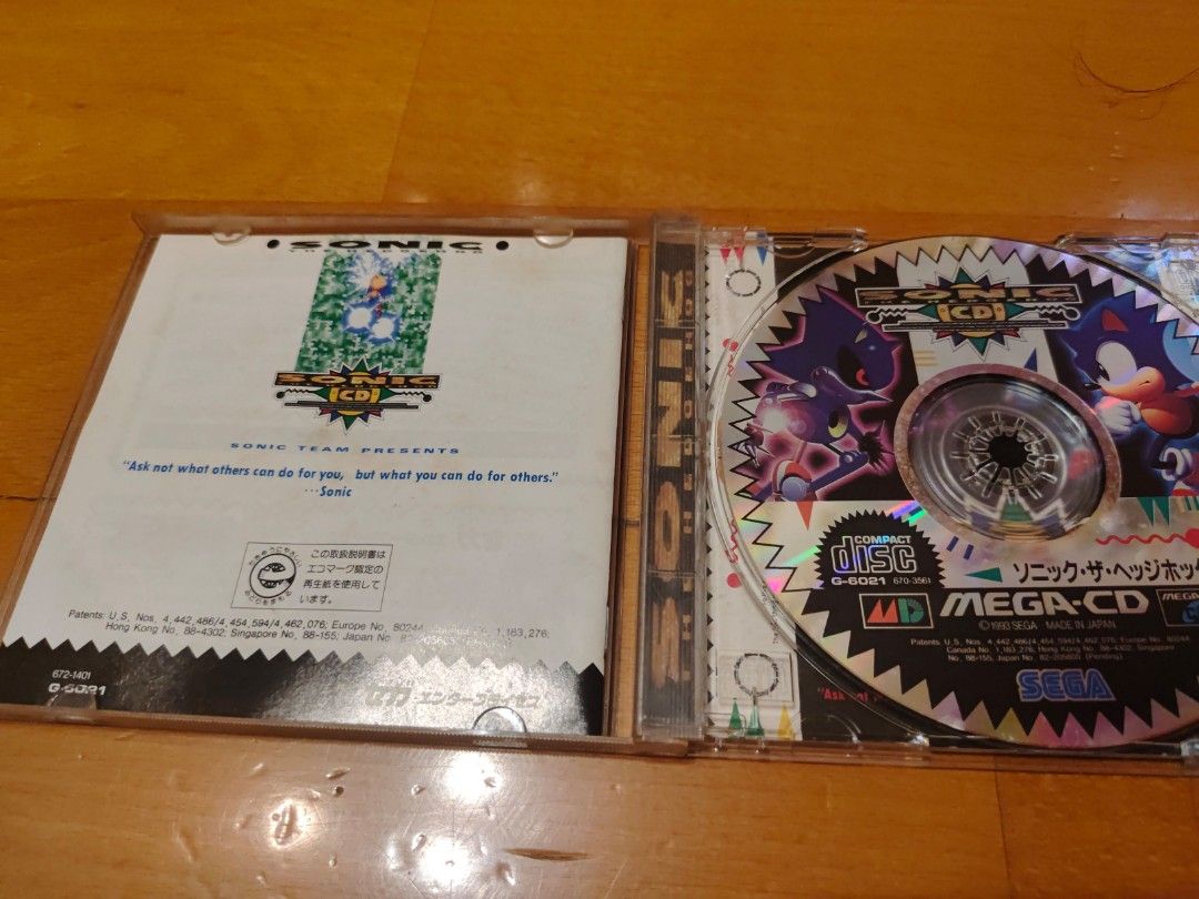Sega Mega cd Sonic CD, 電子遊戲, 電子遊戲, 其他 - Carousell