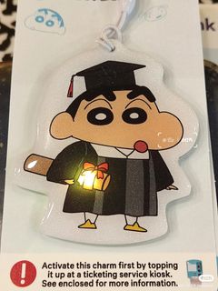 Authentic Shinchan Graduation simplyGo Simply Go transport LED charm EZ ...