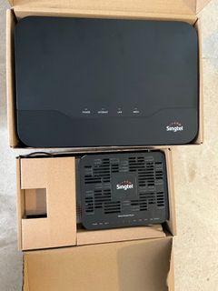Singtel Mesh Router and Singtel Optical Network Terminal modems ...
