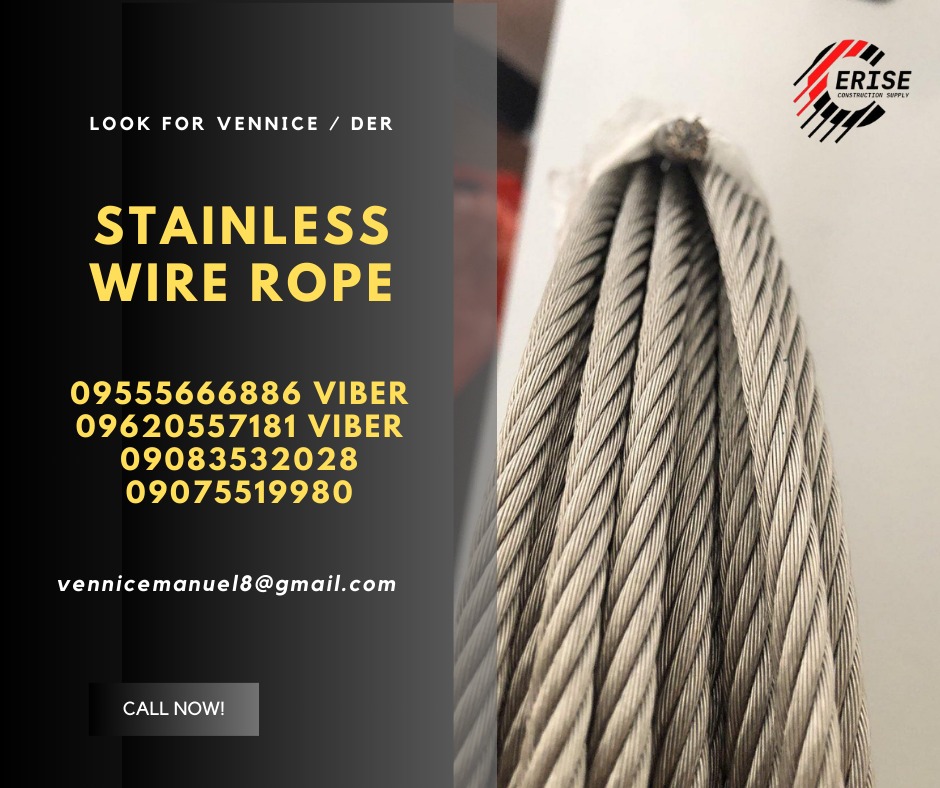 Stainless wire rope, Commercial & Industrial, Construction Tools ...