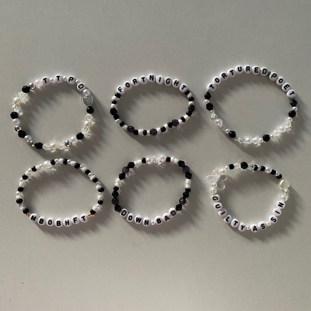 TTPD Taylor Swift Bracelets (The Tortured Poets Department), Women's ...