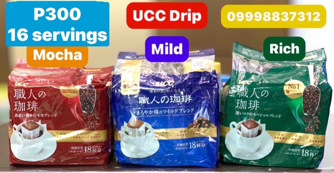 UCC Coffee Drip, Food & Drinks, Beverages on Carousell