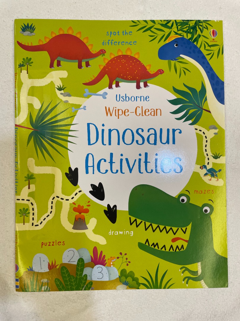 Usborne Wipe Clean Dinosaur Activities, Hobbies & Toys, Books ...