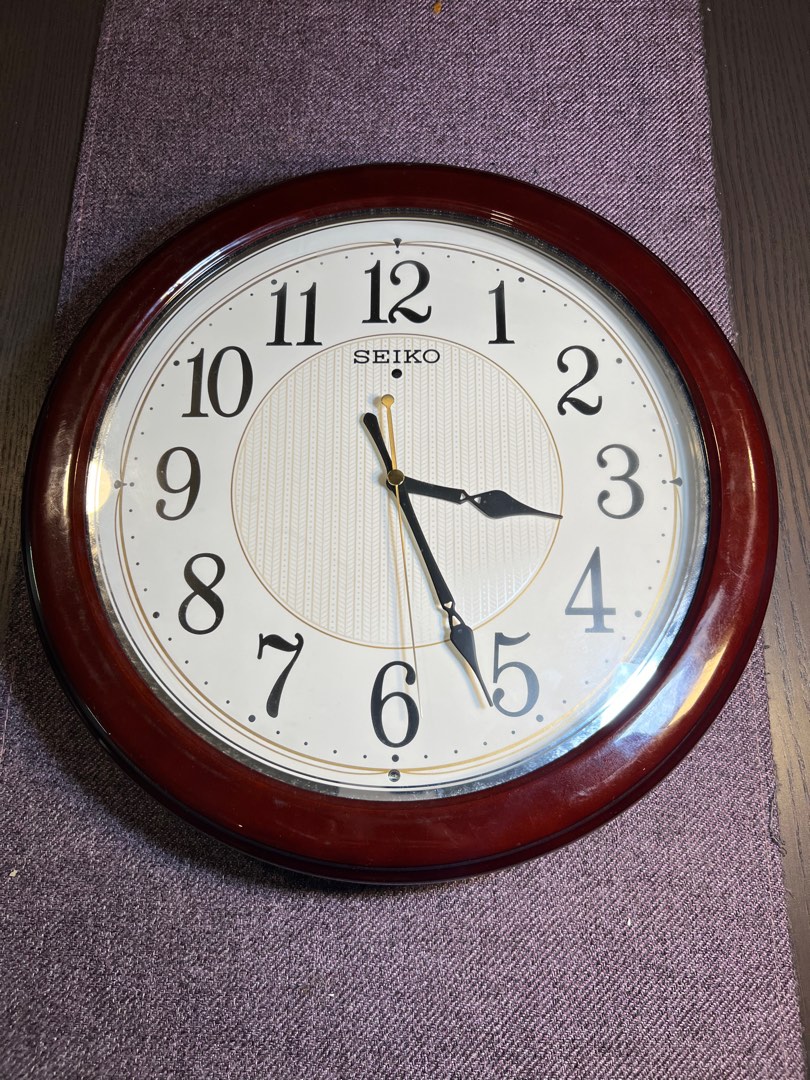Vintage Seiko Radio Control Wall Clock, Furniture & Home Living, Home ...