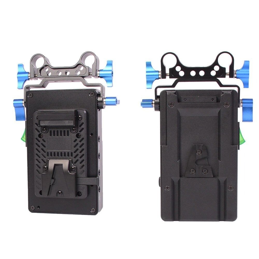 V-Mount Plate Adapter with selectable output from 5V-15V and with rod ...