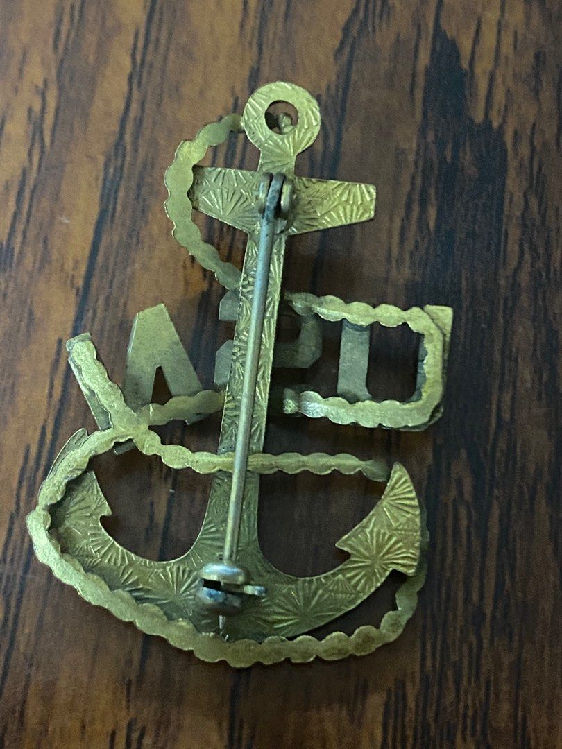 1930s US Navy Chief Petty Officer CPO Cap Badge Vintage Pin Collectible ...