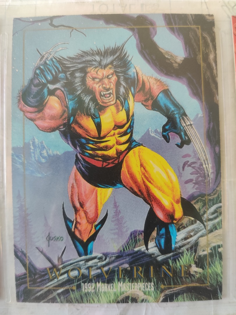 1992 SkyBox Marvel Masterpieces Wolverine, Hobbies & Toys, Memorabilia ...