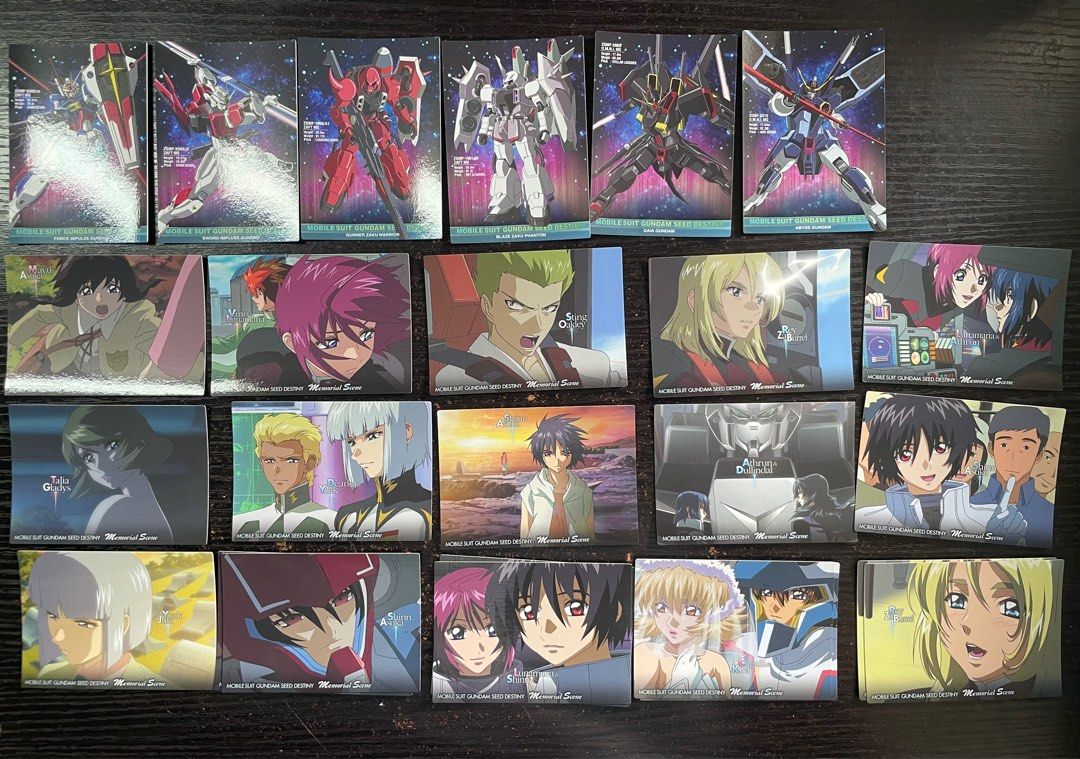 日版 機動戰士 Gundam Seed Destiny 收藏卡 45張, 興趣及遊戲, 玩具 & 遊戲類 - Carousell