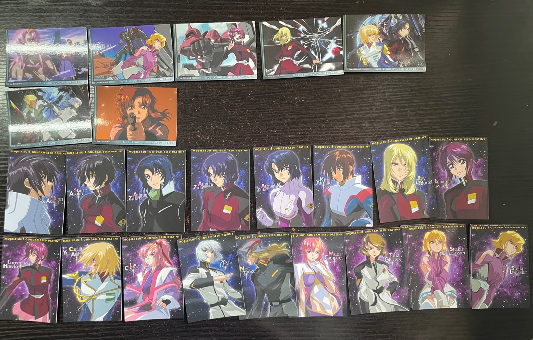 日版 機動戰士 Gundam Seed Destiny 收藏卡 45張, 興趣及遊戲, 玩具 & 遊戲類 - Carousell