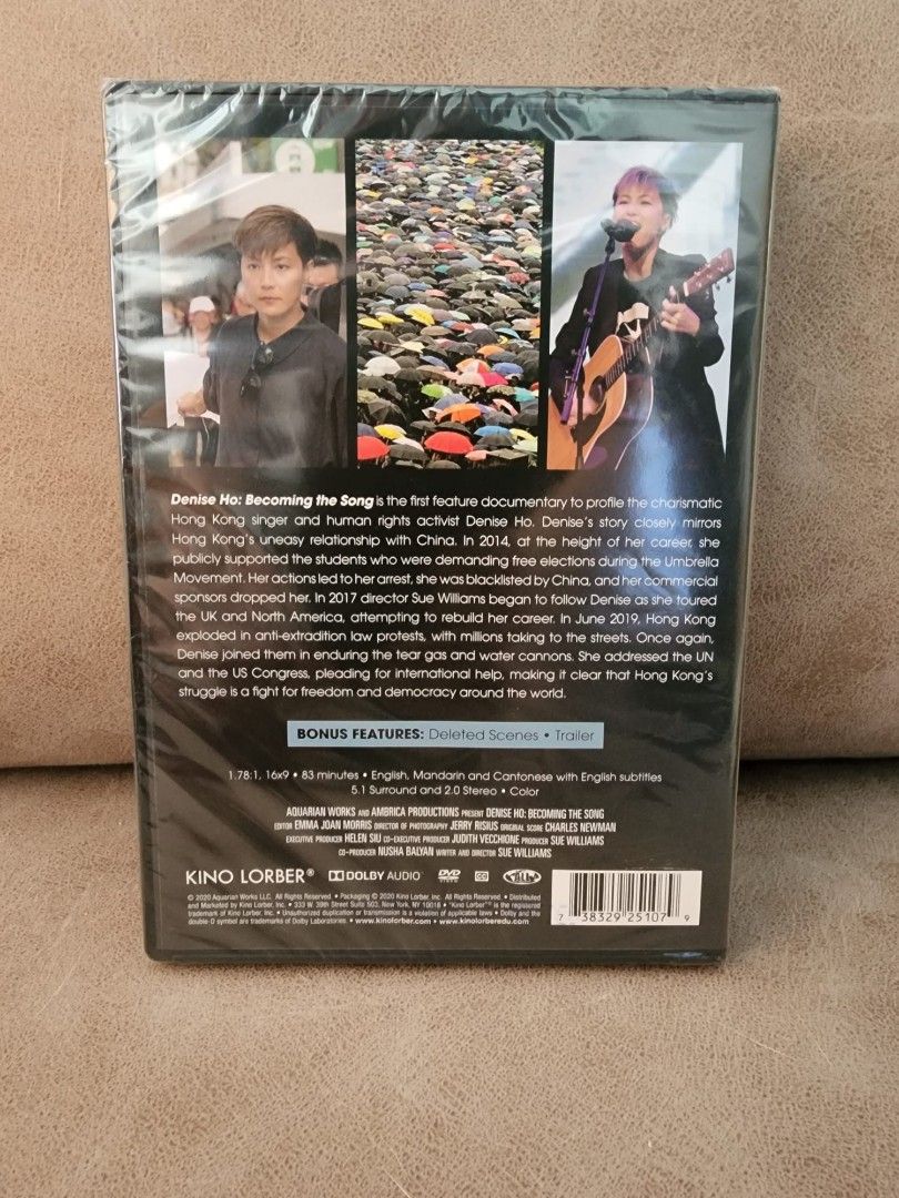 全新未拆 Hocc 何韻詩 DENISE HO BECOMING THE SONG DVD, 興趣及遊戲, 音樂、樂器 & 配件, 音樂與媒體 ...