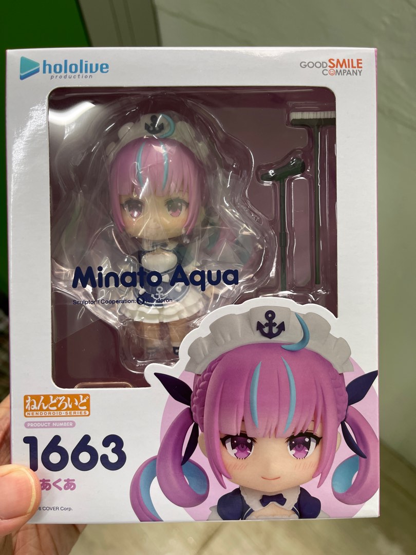 全新 hololive nendoroid 1663 湊あくあ minato akuka 黏土人, 興趣及遊戲, 玩具 & 遊戲類 - Carousell