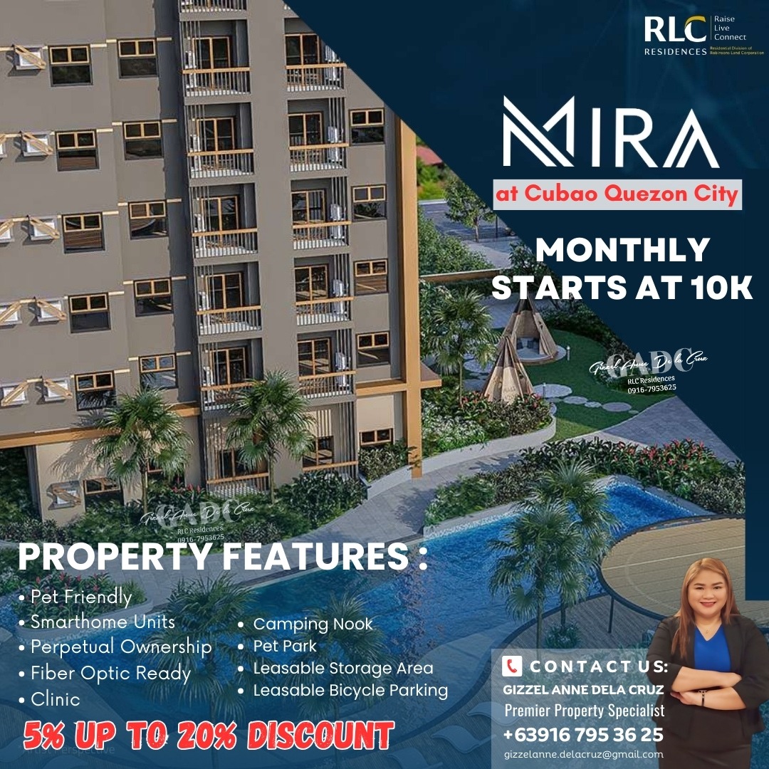 For Sale Affordable Condominium in Quezon City at MIRA by RLC ...