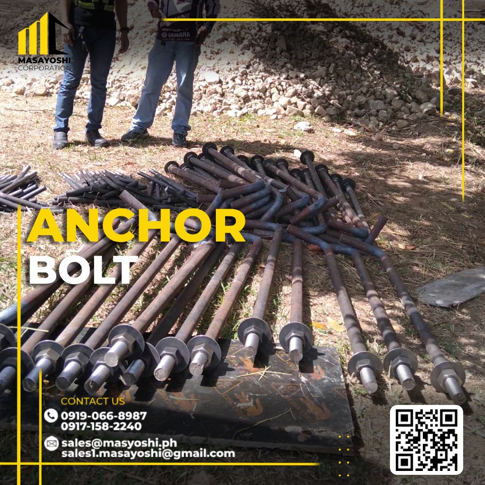 Anchor Bolt, Anchor Bolt 19mmx200 w/1nut and 1washer(50 thread 50 bend ...