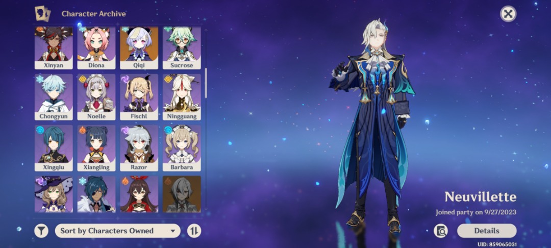 (AR 52) Neuvillette(w/sig)+Wriothesly+Hu Tao (w/sig)+Qiqi, Video Gaming ...