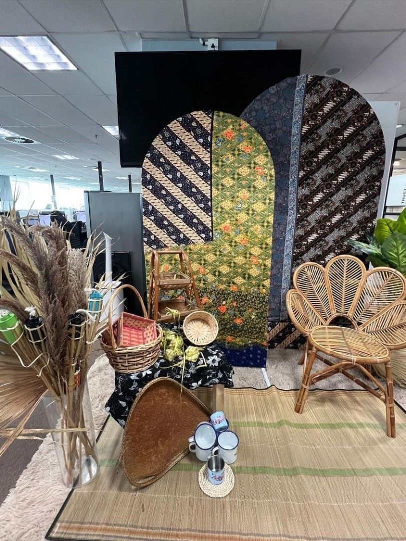 Backdrop Hari raya backdrop photobooth village photography setup ...