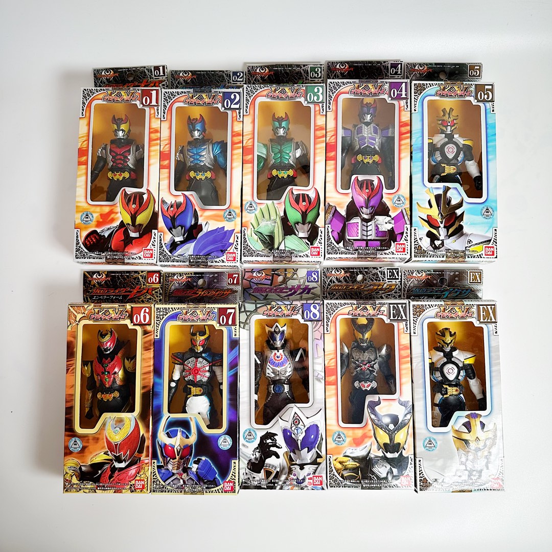 Bandai Rider Hero Series RHS Kamen Masked Rider Kiva set of 10, Hobbies ...