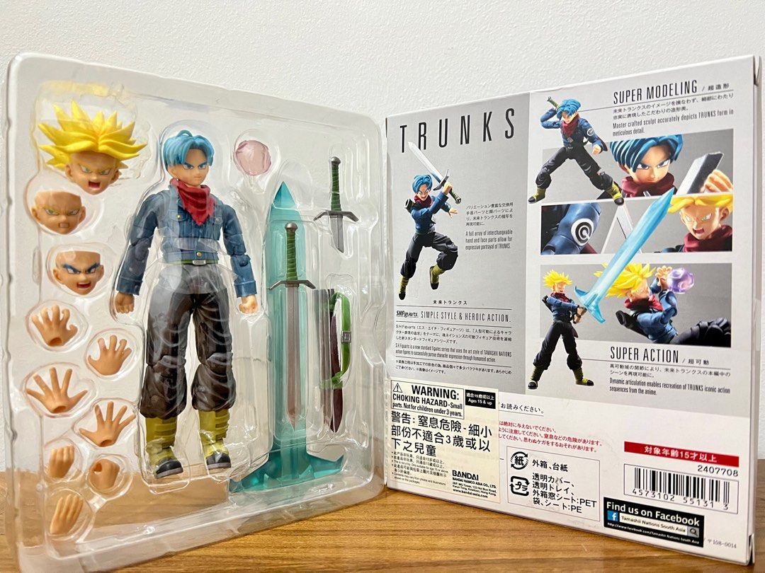 Bandai S.H.Figuarts shf Dragon Ball Trunks Future, Hobbies & Toys, Toys ...