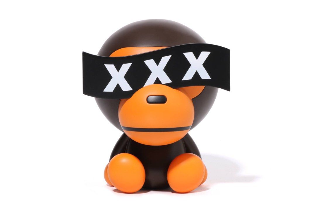 BAPE X GOD SELECTION XXX BABY MILO FIGURE, Hobbies & Toys, Toys & Games ...