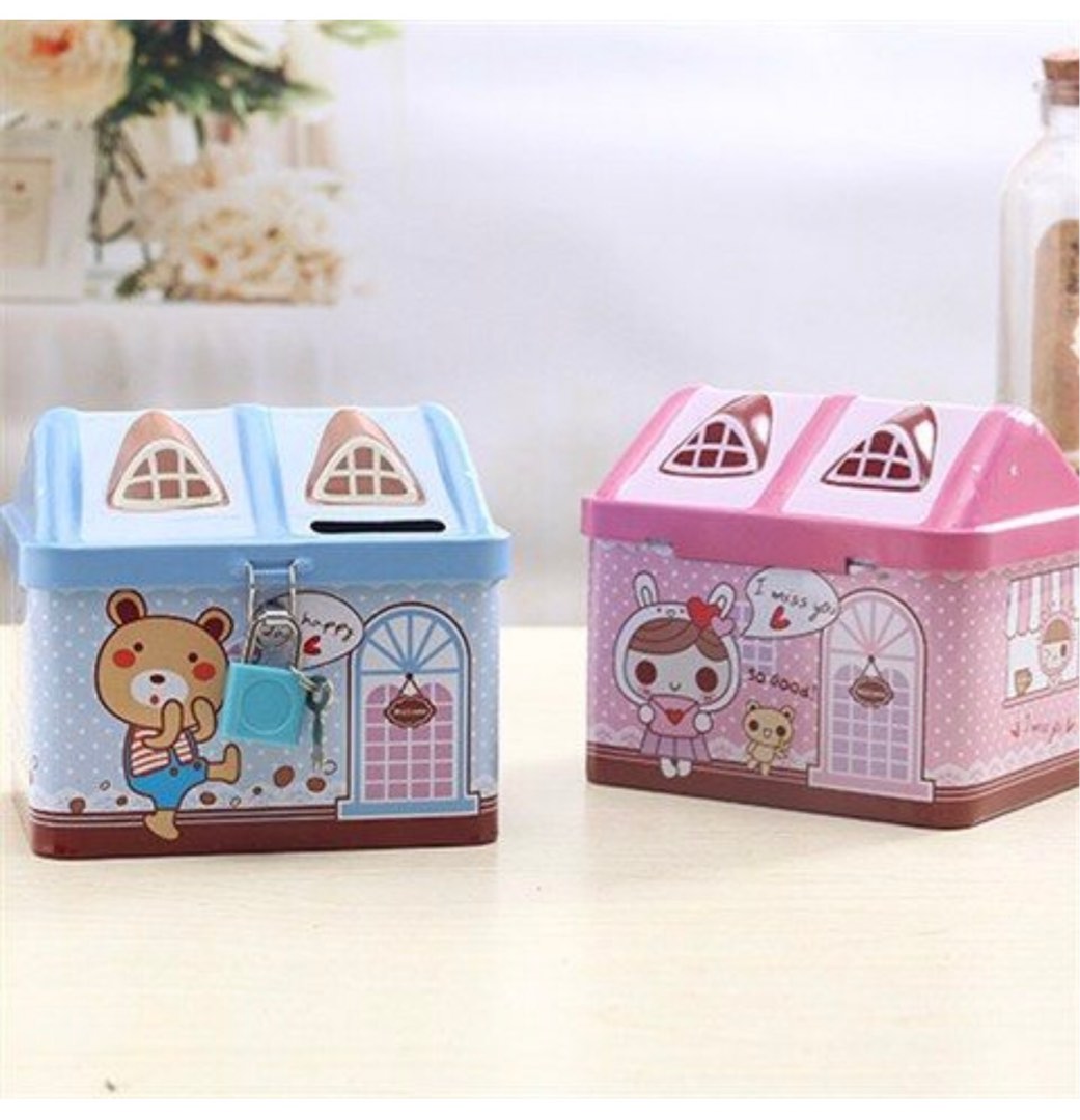 BNIB piggy bank coin box, puzzle ,goodie bag for kid, Hobbies & Toys ...