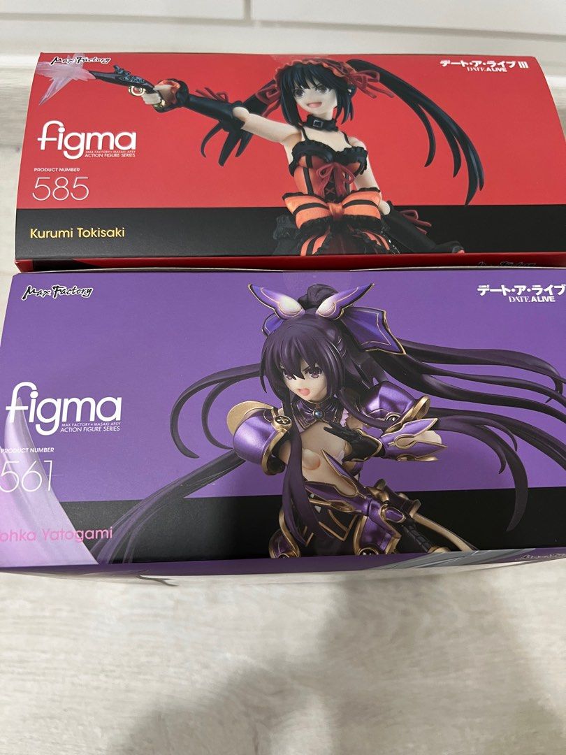 [Bonus] Figma 585 561 Kurumi Tokisaki Tohka Yatogami Date a live alive ...