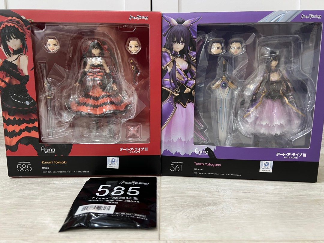 [Bonus] Figma 585 561 Kurumi Tokisaki Tohka Yatogami Date a live alive ...