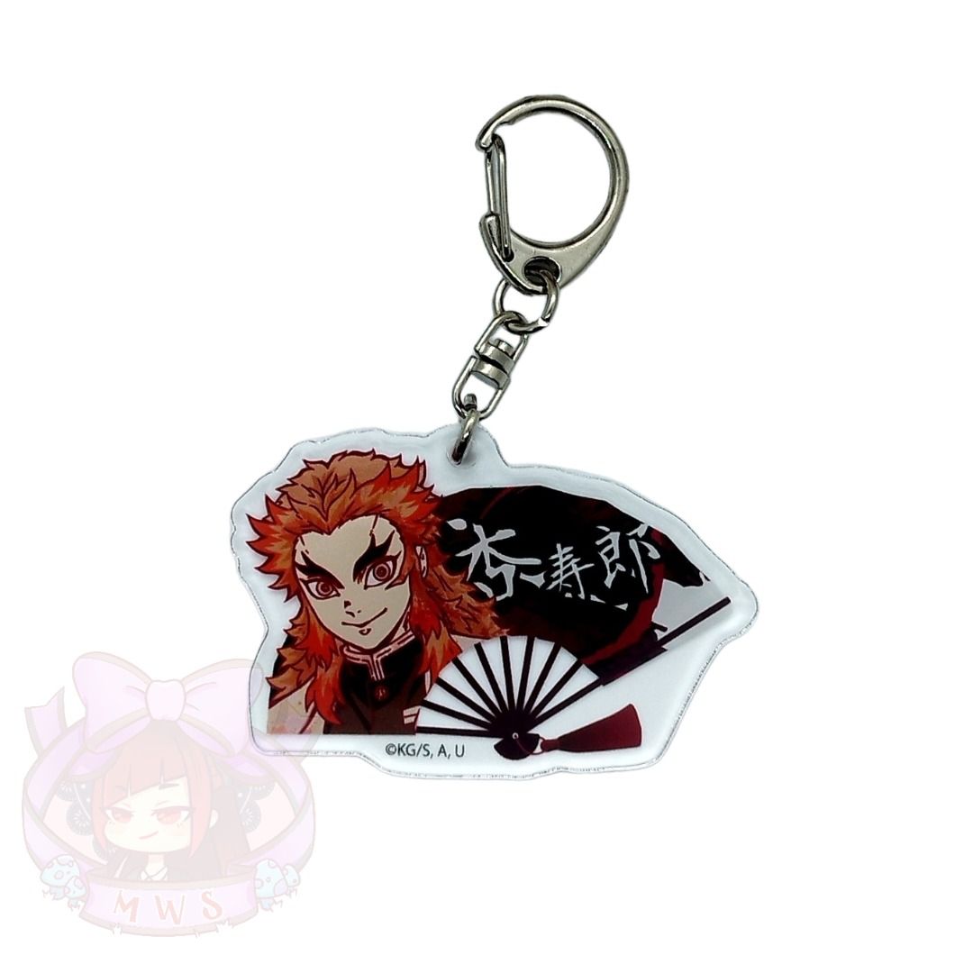 Demon Slayer / Kimetsu No Yaiba Folding Fan Key Ring Vol.2 Kyojuro ...