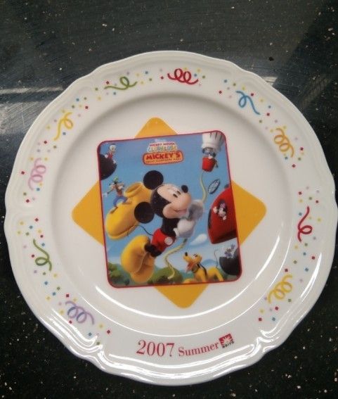 Disney Mickey Mouse plate, Hobbies & Toys, Collectibles & Memorabilia ...