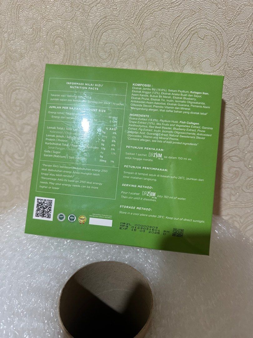 DRZLIM RASA JAMBU BIJI & ANGGUR + COLLAGEN (HIJAU), Makanan & Minuman ...