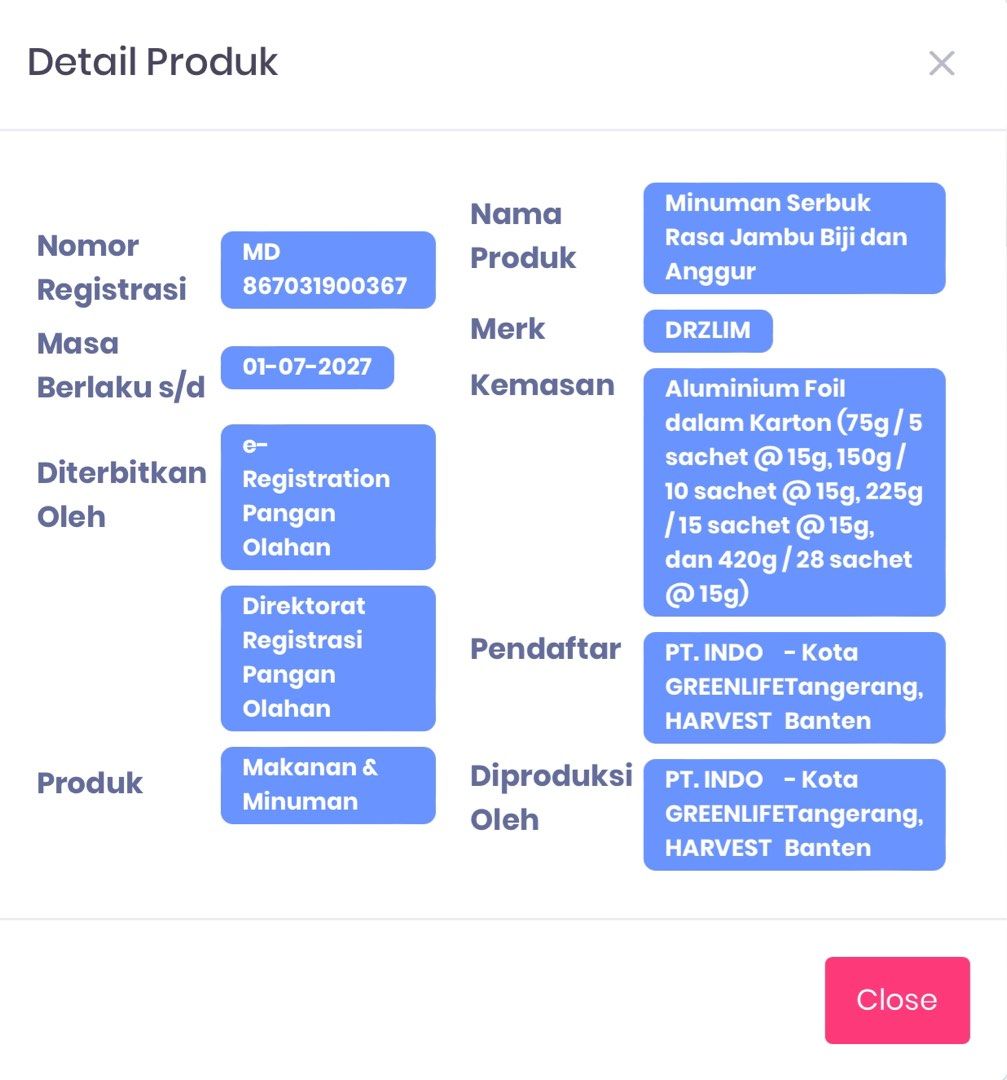 DRZLIM RASA JAMBU BIJI & ANGGUR + COLLAGEN (HIJAU), Makanan & Minuman ...