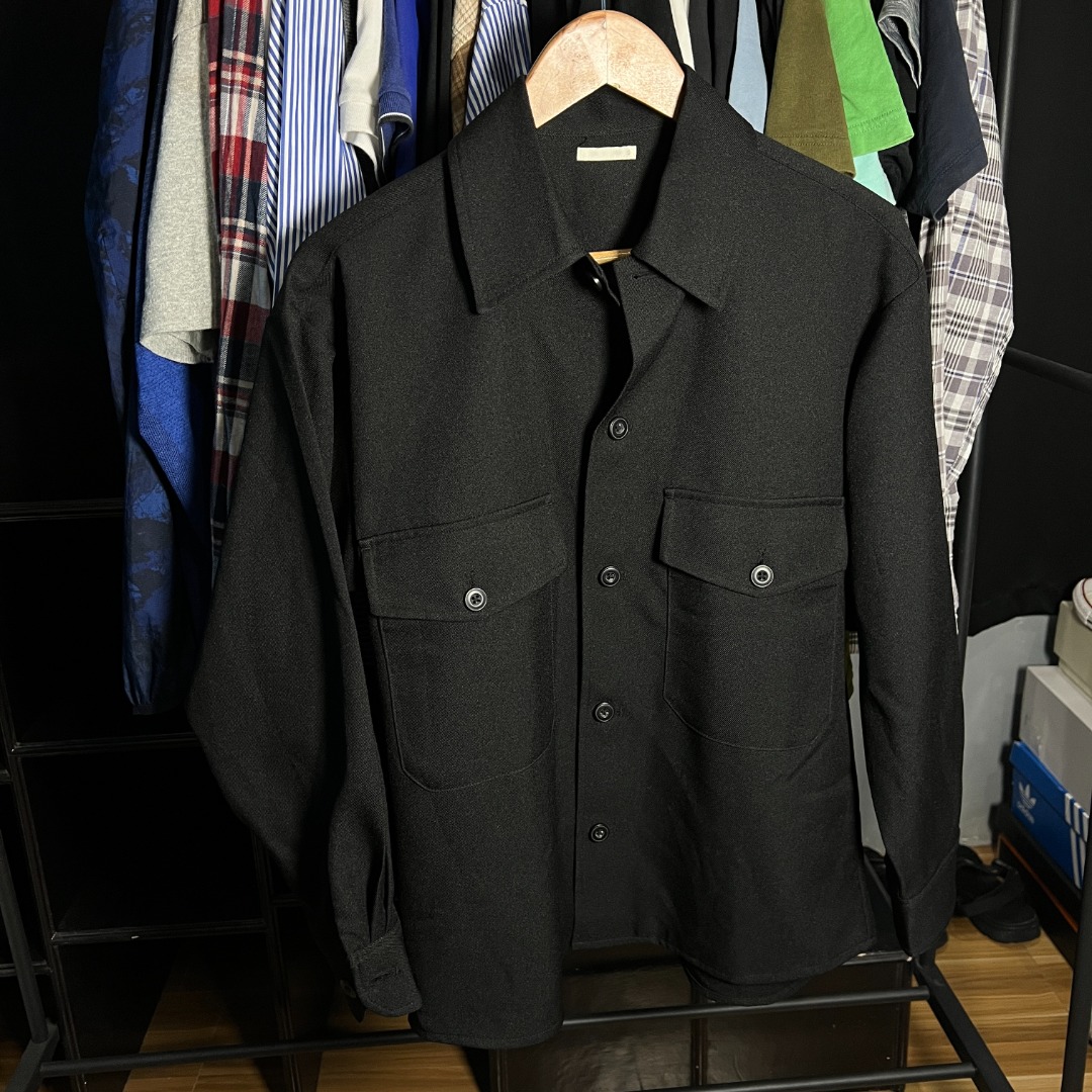 GU By Uniqlo CPO Work Jacket Black, Men's Fashion, Coats, Jackets and Outerwear on Carousell