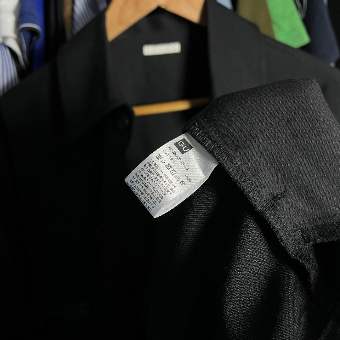 GU By Uniqlo CPO Work Jacket Black, Men's Fashion, Coats, Jackets and Outerwear on Carousell